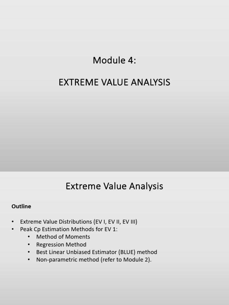 Extreme Value Analysis for Wind Speeds | PDF | Regression Analysis ...