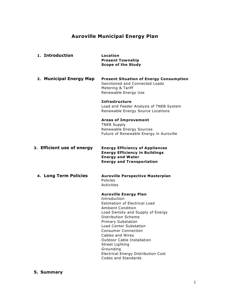 Municipal Energy Plan | PDF