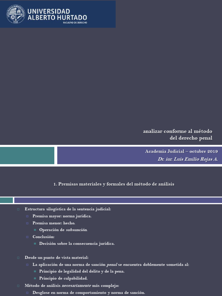 Ejemplos de subsunción en derecho penal | PDF | Intención (Derecho ...