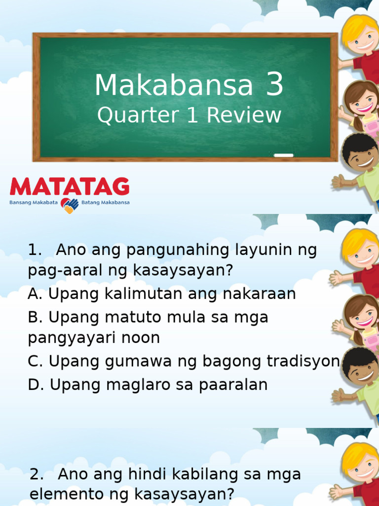 Q1 Makabansa Review | PDF