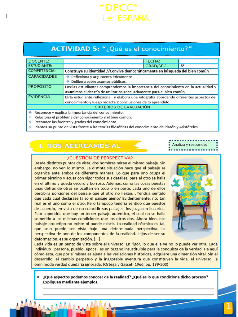 DPCC -ACTV.05 | PDF | Conocimiento | Verdad