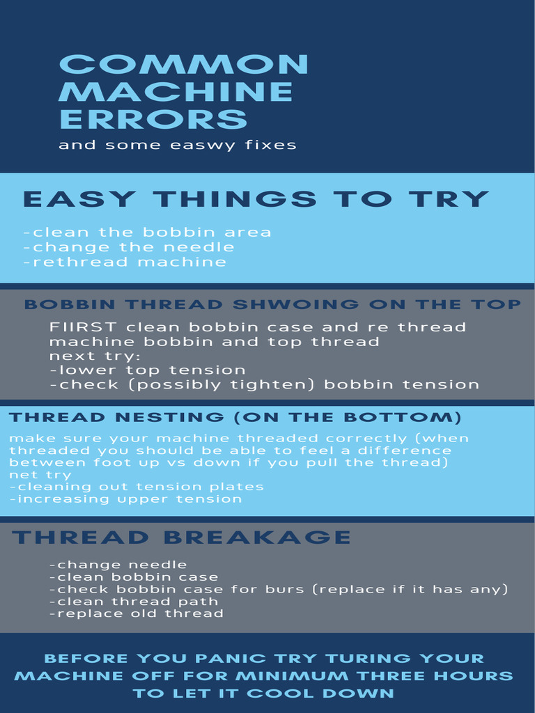 Common Machine Errors | PDF