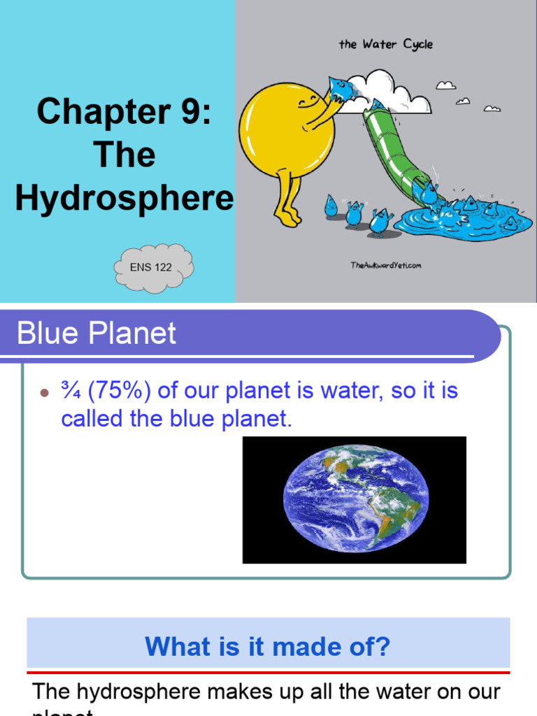 Chapter 9 - The Hydrosphere | PDF | Oceans | Water Cycle