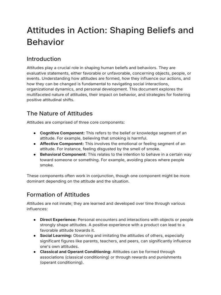 When Attitudes Guide Behavior | PDF | Attitude (Psychology) | Persuasion