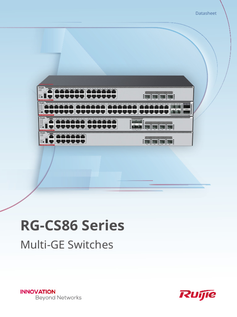 RG CS86 Series Multi GE Switches 20250613 | PDF | Computer Network | I Pv6