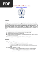 MUN Position Paper Guidelines | PDF