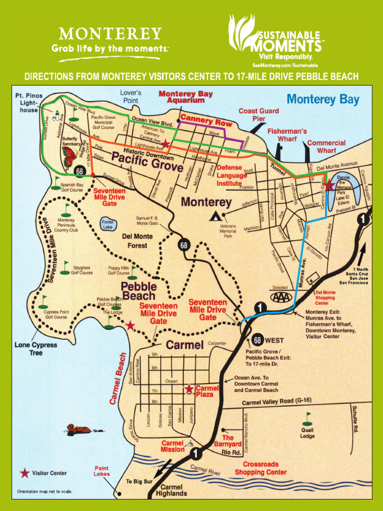 17 Mile Drive Map Green Visitor Services | PDF