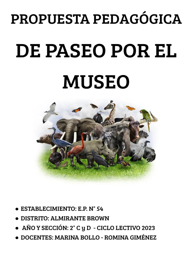 Propuesta Pedagógica: Visita al Museo | PDF | Enseñando | Evaluación
