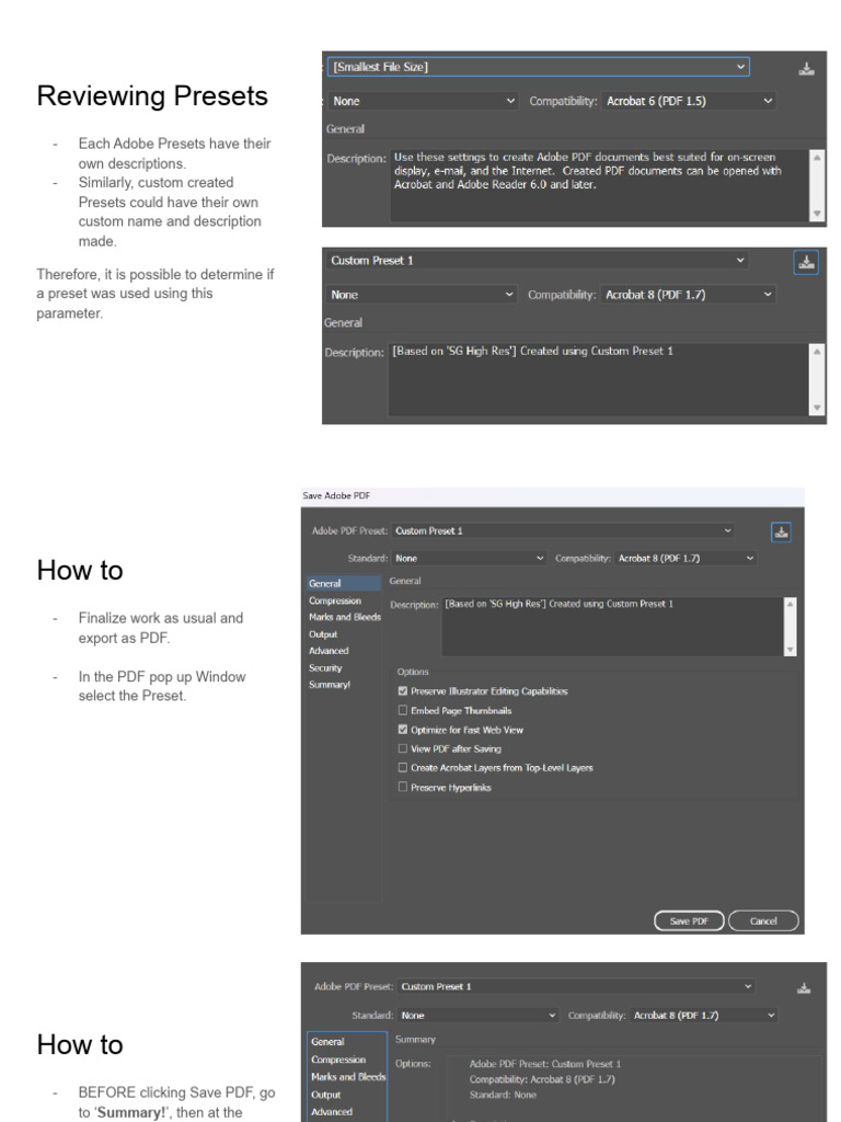 Reviewing Presets | PDF