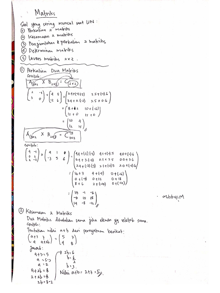 Modul Matriks | PDF