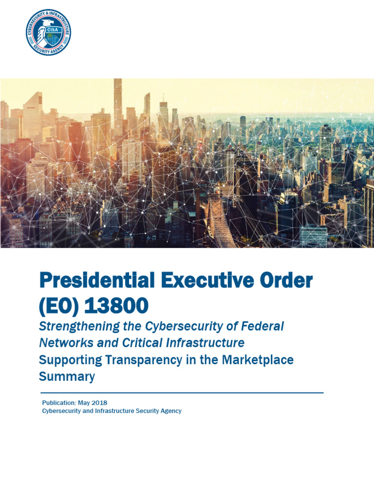14.EO 13800 Market Transparency Report Summary 508 | PDF | Computer ...