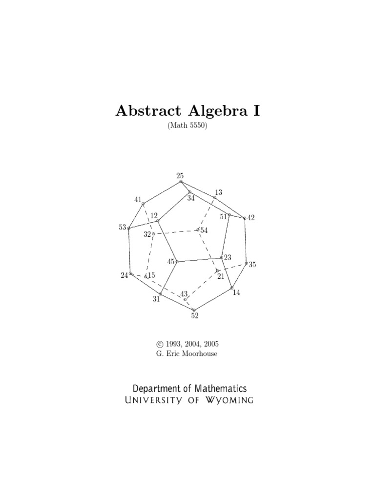 Algebra | PDF | Group (Mathematics) | Prime Number
