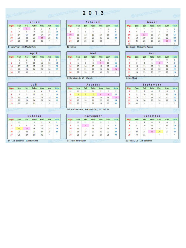 Doc1-kalender | PDF