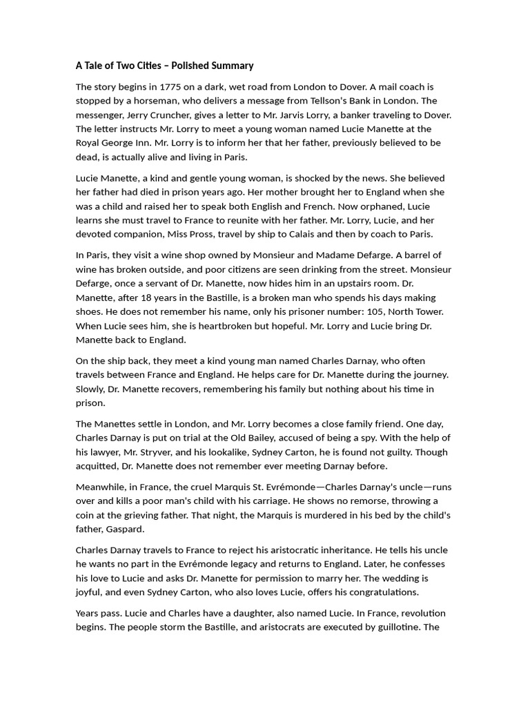 A Tale of Two Cities | PDF | A Tale Of Two Cities