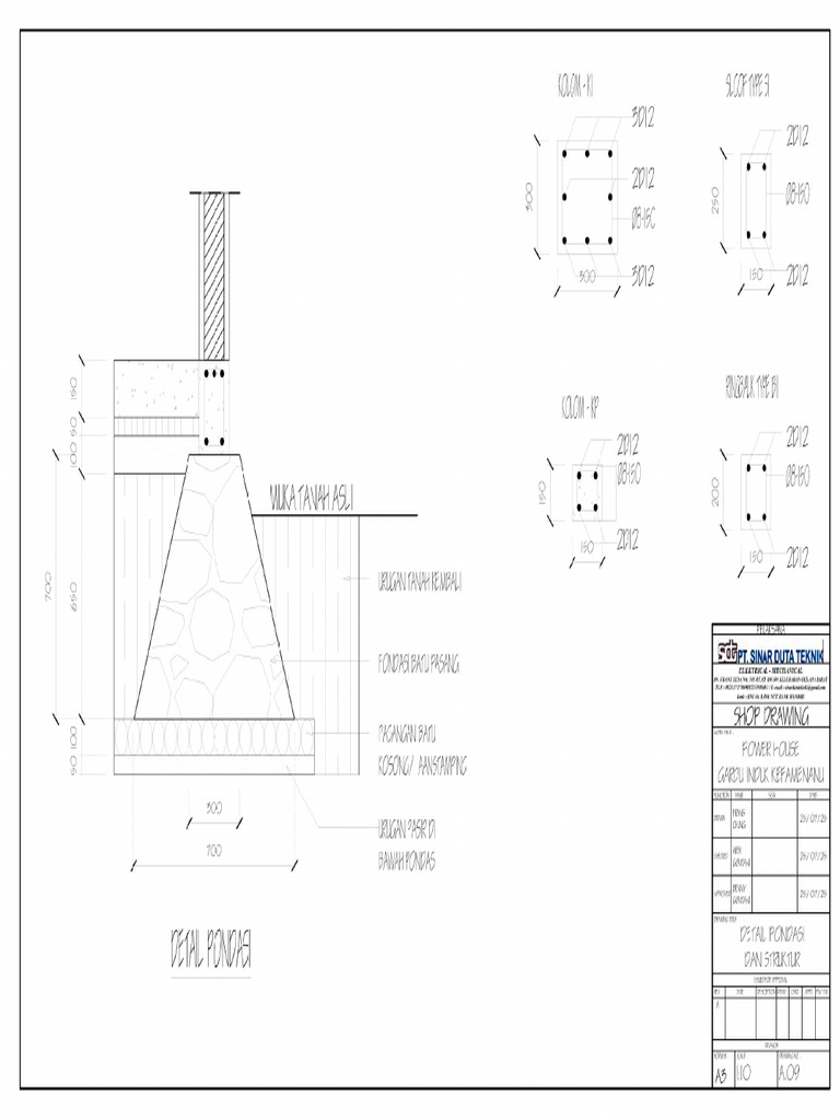 Detail Pondasi | PDF