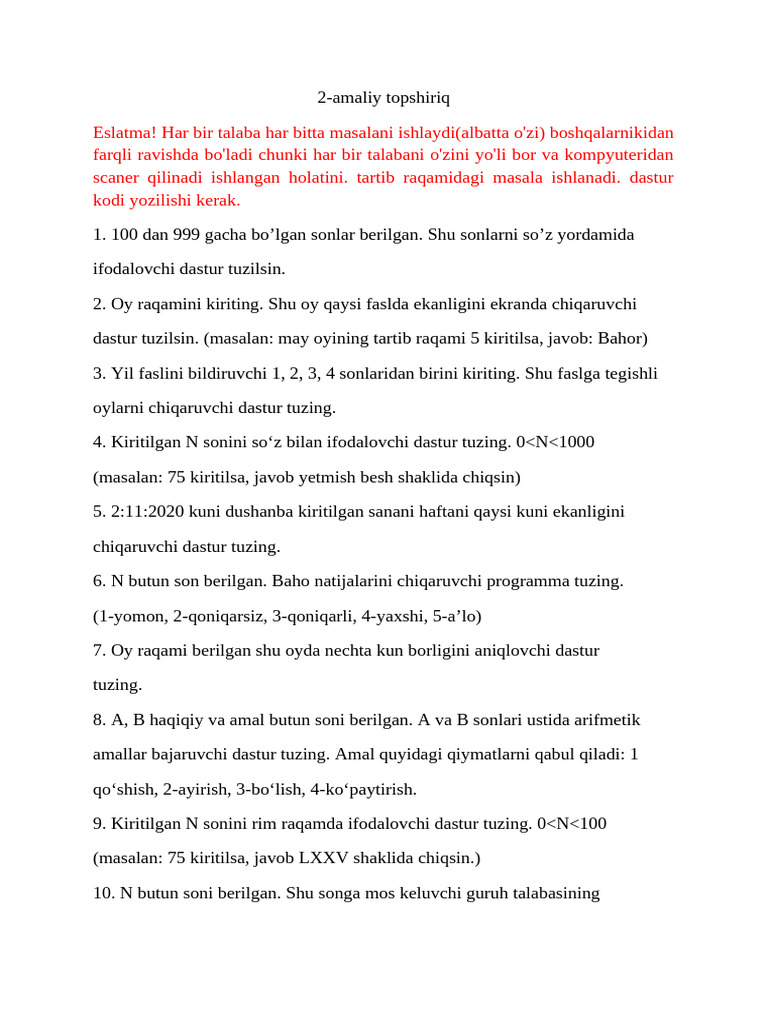2 Deadline | PDF