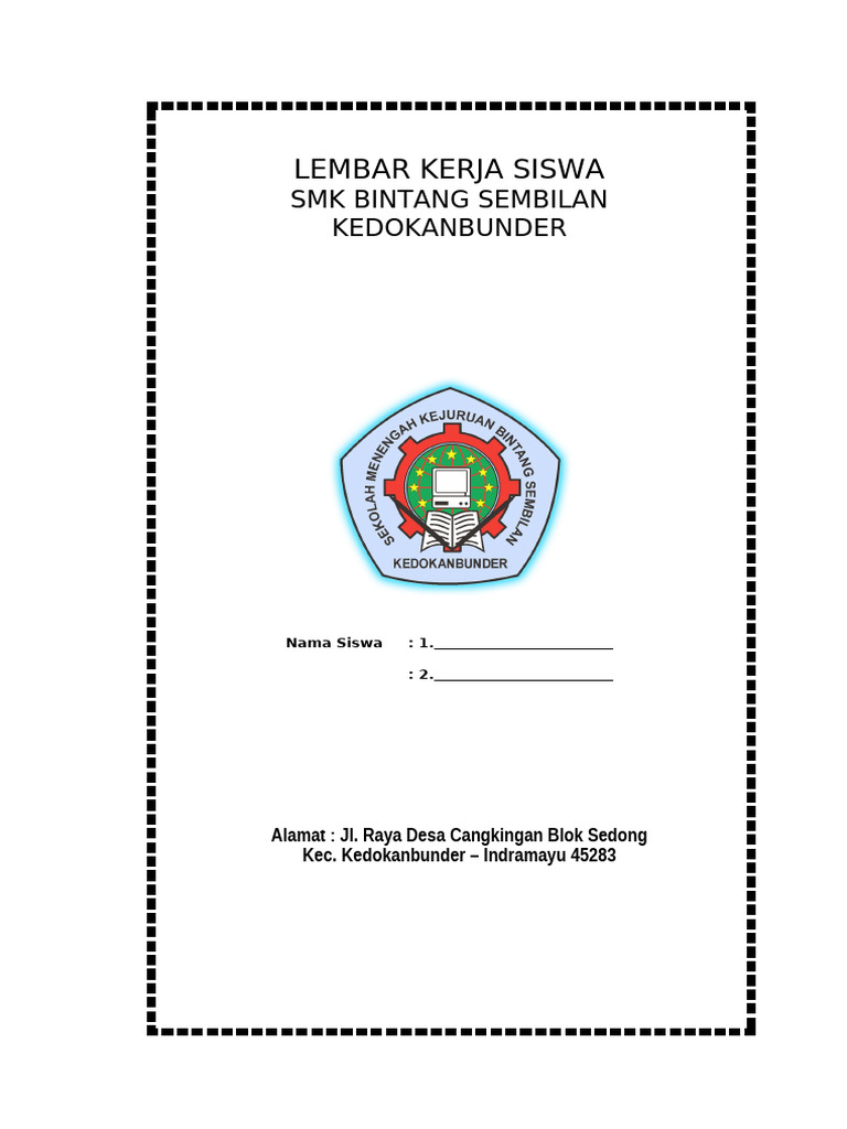 Cover Lembar Kerja Siswa | PDF