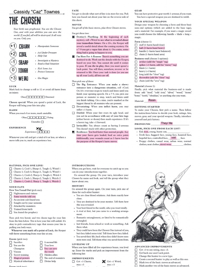 Caz Character Sheet Session 5 | PDF