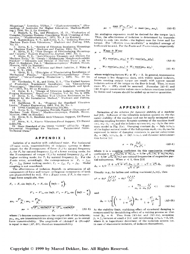 Stiffnes and Damping in Mechanical Design Part440 | PDF | Physics | Applied And ...