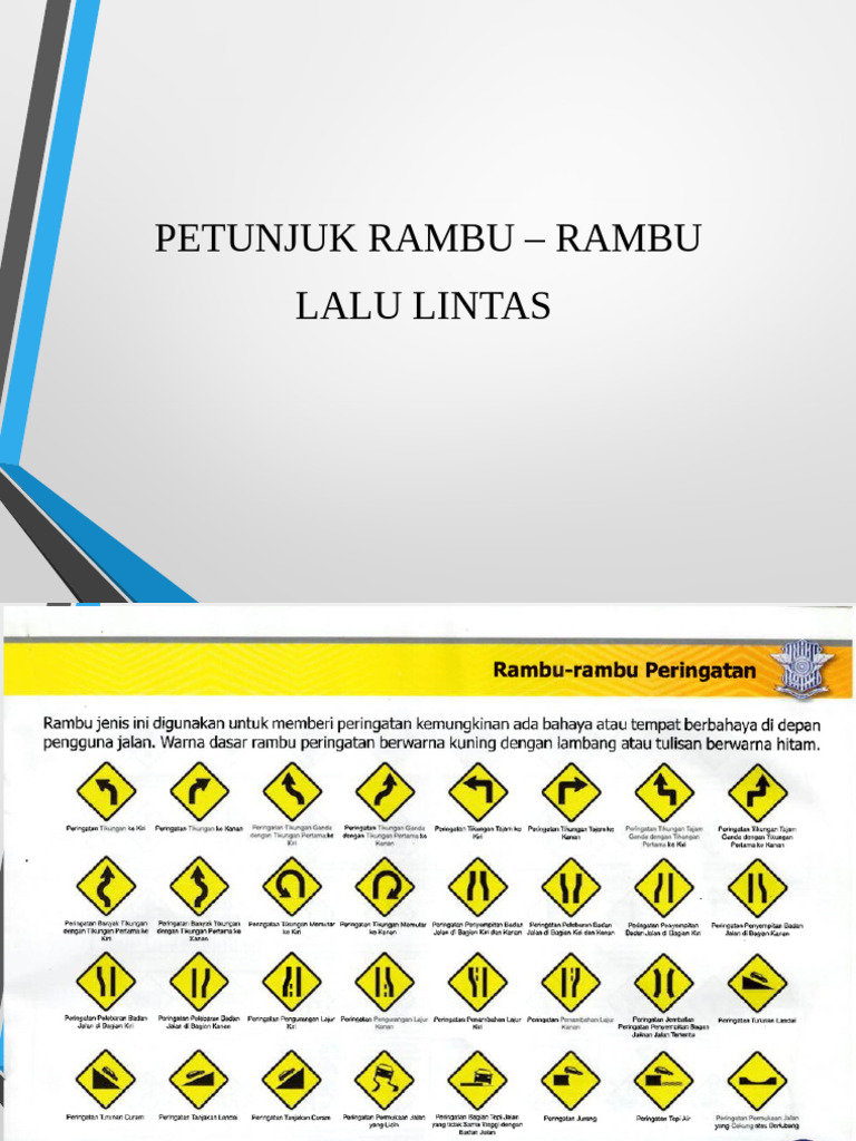 Petunjuk Rambu Lalu Lintas PDF | PDF
