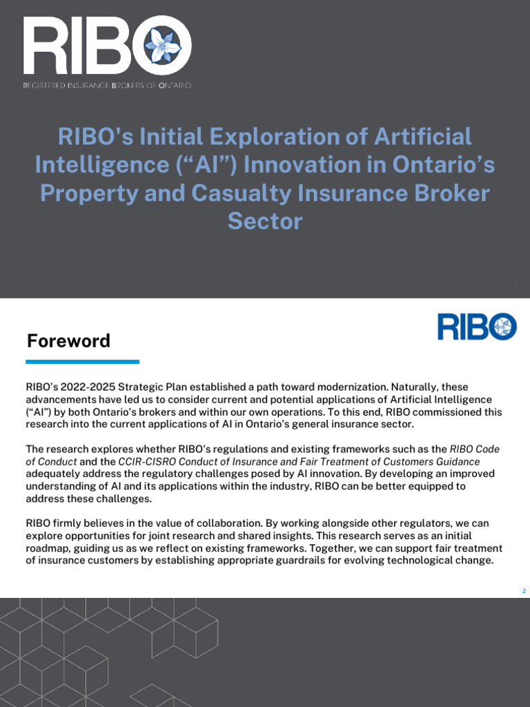 RIBO BIT AI in Insurance Research Report | PDF | Machine Learning ...