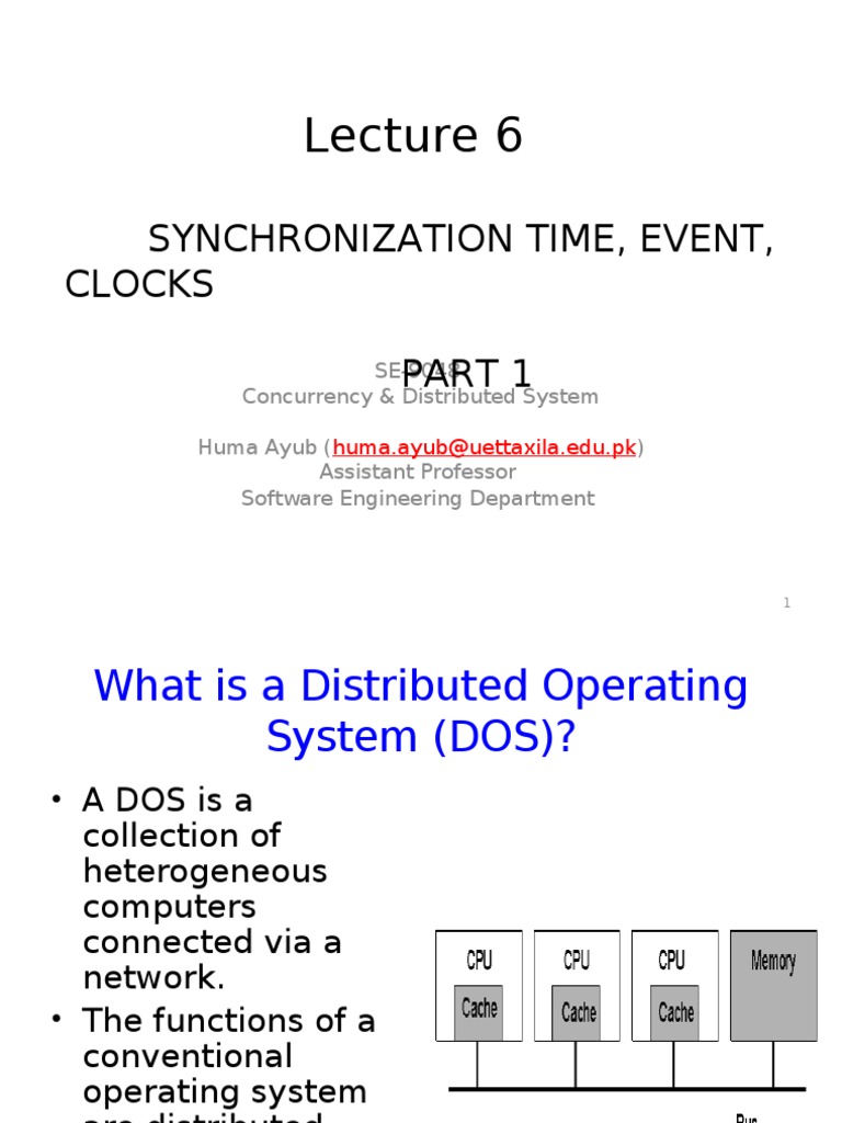 Lec 6 | PDF | Distributed Computing | Clock