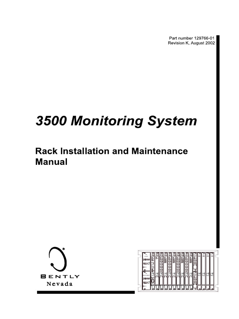 3500 Monitoring System Rack Installation and Maintenance Manual | PDF