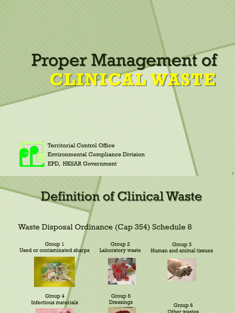 Clinical Waste Management | PDF | Waste | Pollution