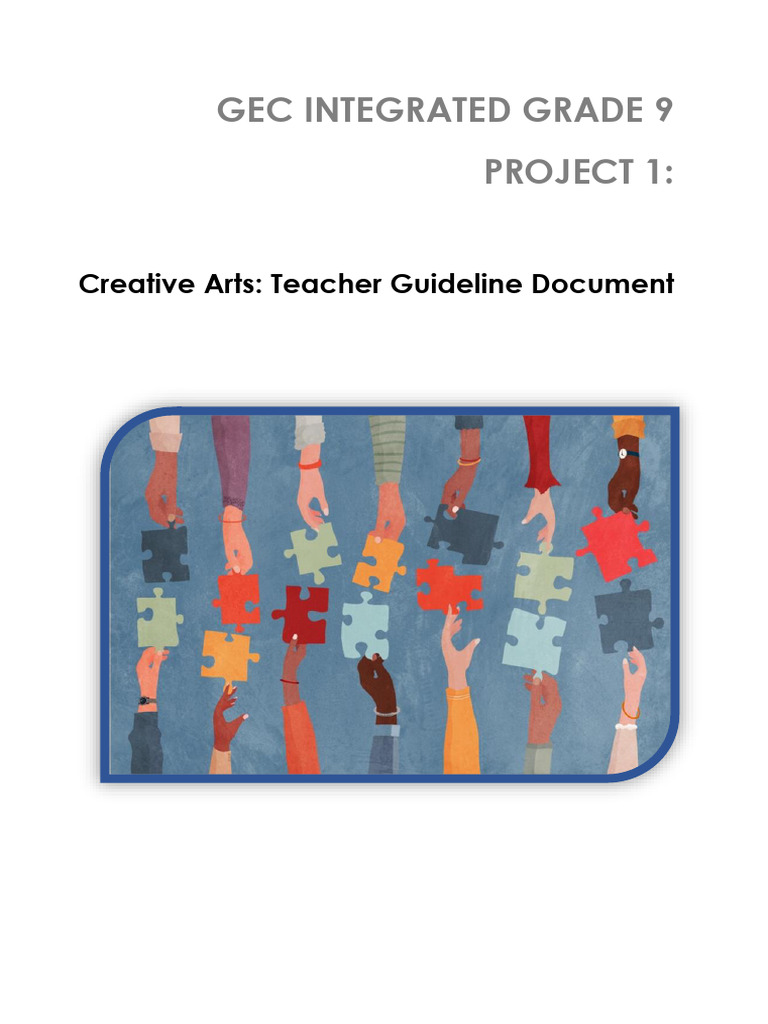 Gec Guideline Creative Arts 2025 | PDF | Brainstorming | Improvisation