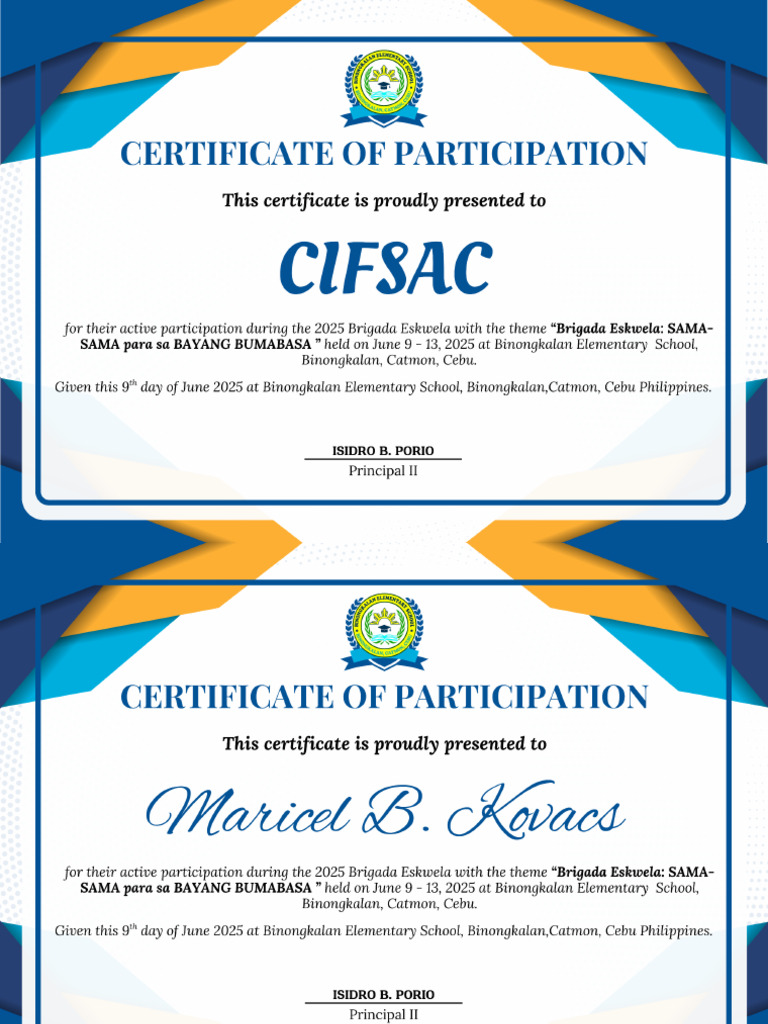 Brigada Certificate II | PDF