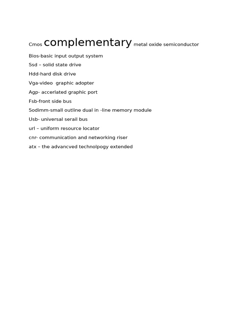 Cmos Complementary Metal Oxide Semiconductor | PDF