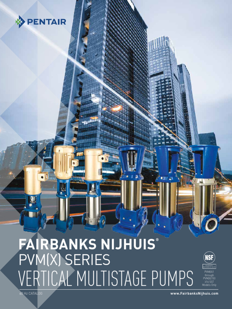 Fairbanks Nijhuis PVM Series 60hz Vertical Multistage Pumps Catalog 1 3 ...