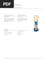 PVM Vertical Multistage Pumps Overview | PDF | Electric Motor | Pump