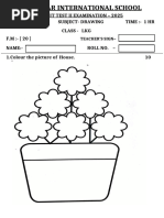 LKG Tracing & Coloring Worksheets | PDF