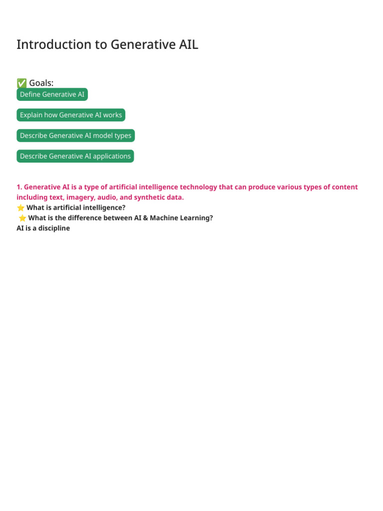 Introduction To Generative AI (Google Cloud Skill Boost) | PDF ...