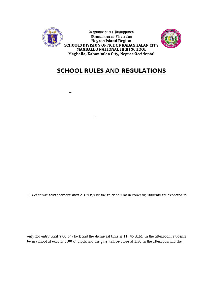 PDF Rules and Regulation | PDF