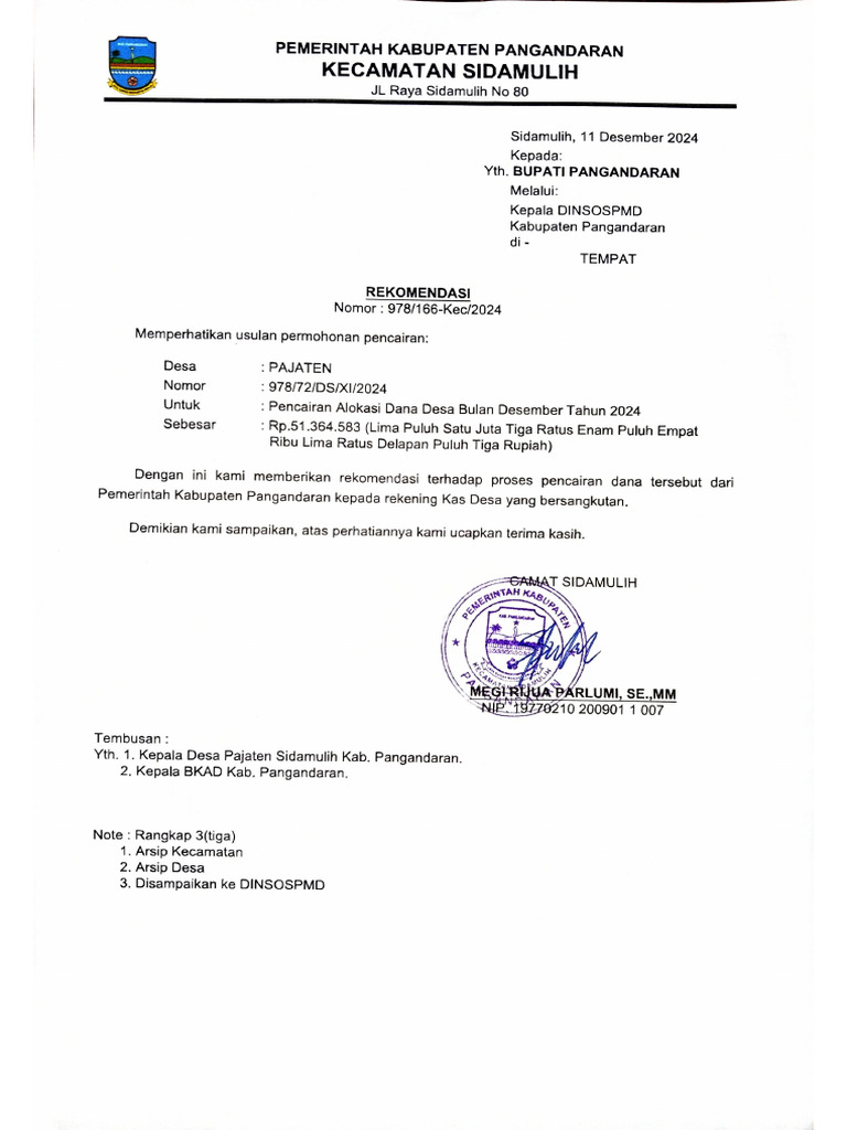 Rekom 166-12 Pajaten Add | PDF