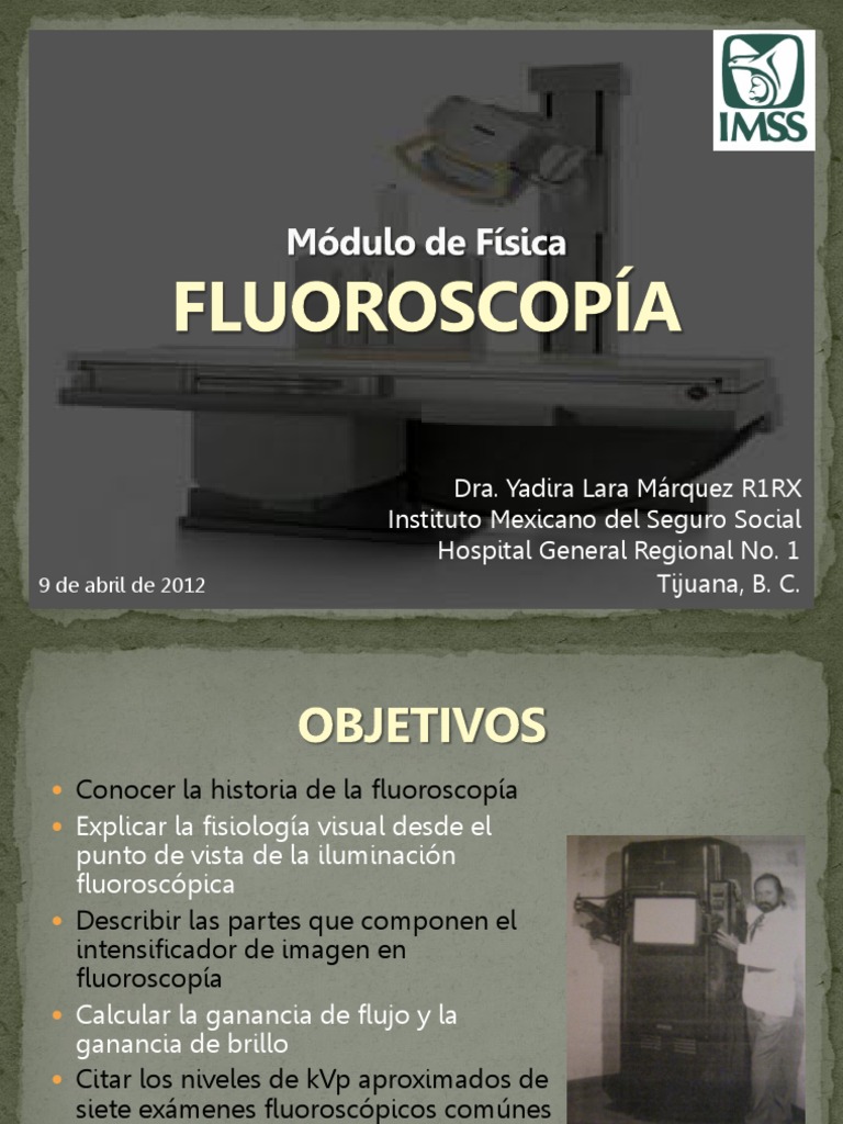 Historia y componentes del fluoroscopio | PDF | Tubo de rayos catódicos ...