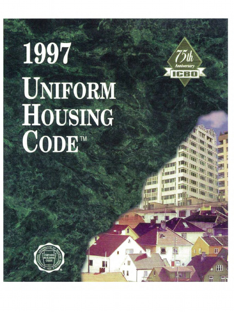Uniform Housing Code Overview 1997 | PDF | Building Code