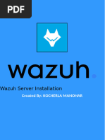 Wazuh OVA Installation Guide | PDF | Virtualization | Virtual Machine