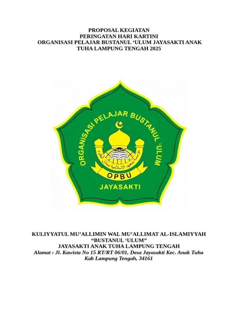 Proposal Hari Kartini | PDF