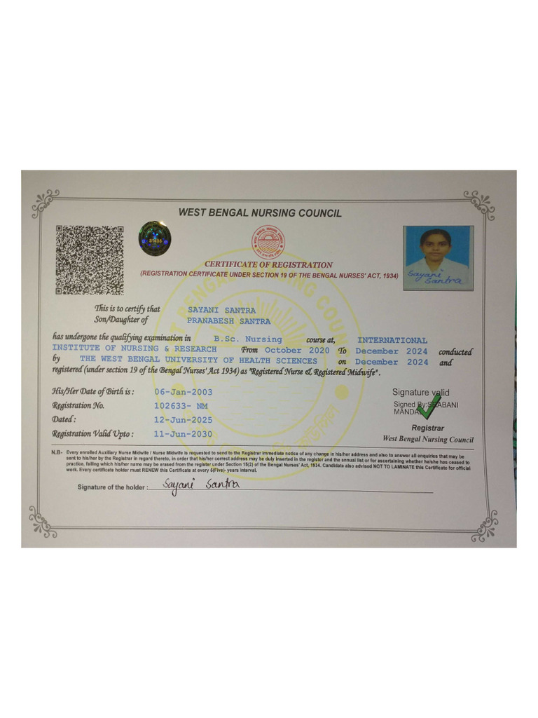 Registration Certificate | PDF