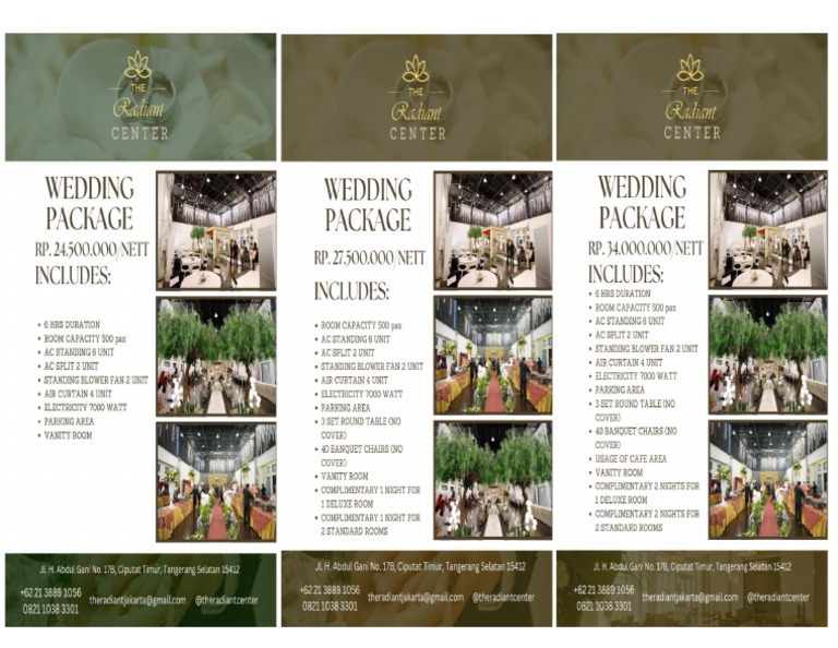Pricelist Gedung The Radiant Center 2025 | PDF