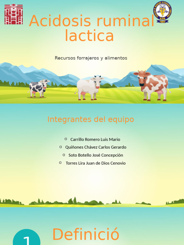 Acidosis Ruminal Láctica en Bovinos | PDF | Vacas | Ácido láctico