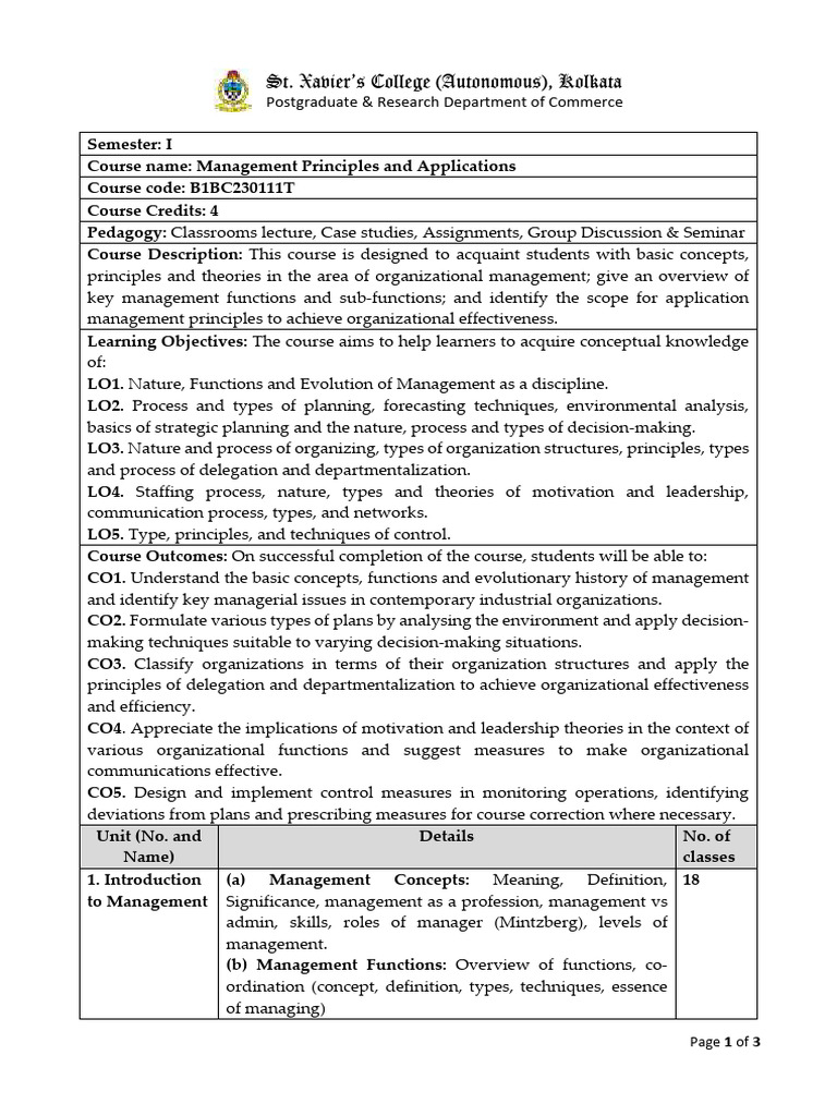 PAPER 3-Management Principles and Applications | PDF | Motivation ...