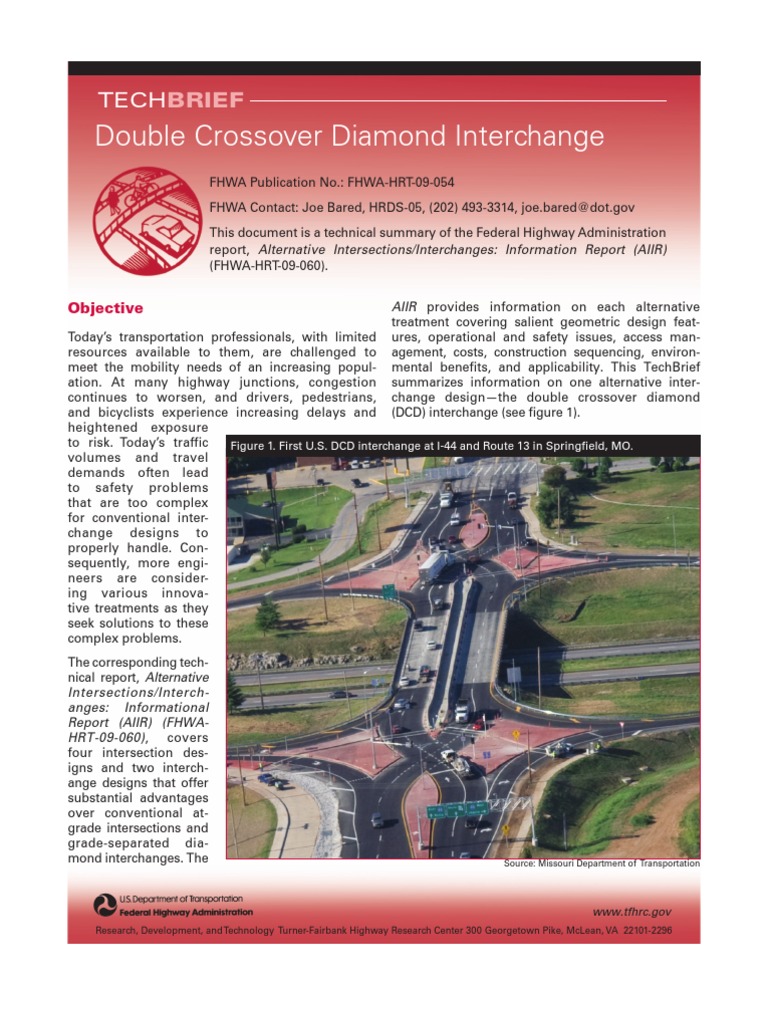 Double Crossover Diamond Interchange | Interchange (Road) | Traffic