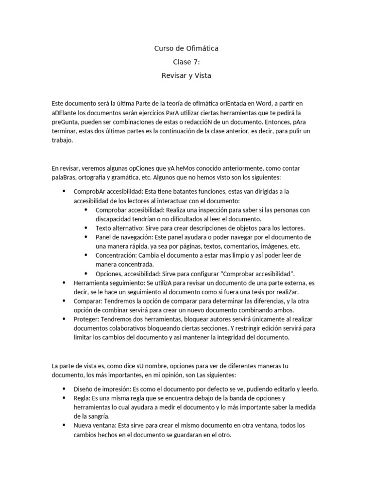 Herramientas de Revisión y Vista en Word | PDF | Accesibilidad