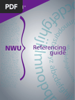 NWU Law Faculty House Style Guide | PDF | Citation | Quotation Mark