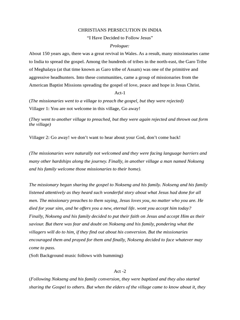 Nokseng's Faith Amid Persecution | PDF | Jesus | Missionary