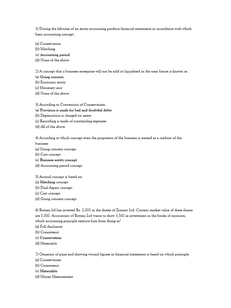 Basic Accounting Concepts Explained | PDF